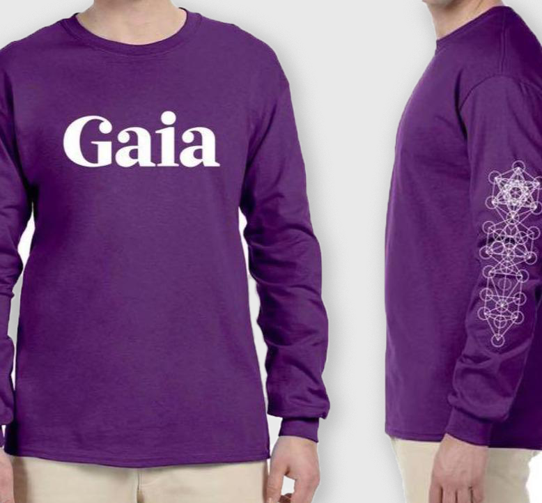 Gaia | Long Sleeve Unisex Gaia Tee with large logo – Gaia Marketplace